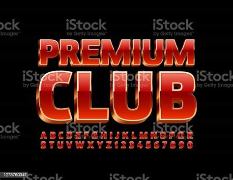 벡터 시크 로고 프리미엄 클럽 빨간색과 황금 알파벳 문자와 숫자 0명에 대한 스톡 벡터 아트 및 기타 이미지 0명 그래픽 프린트 금 금속 Istock