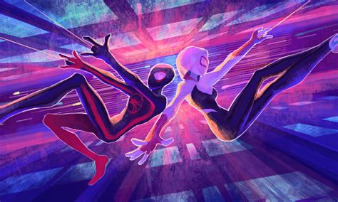 1280x768 Resolution Miles Morales And Gwen Stacy The Spider Verse