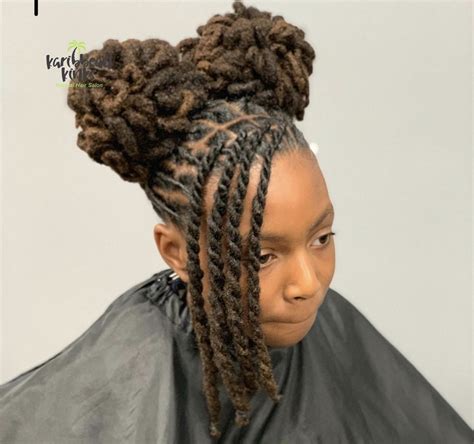 Petal Ponytails With Locs Locs Hairstyles Short Locs Hairstyles