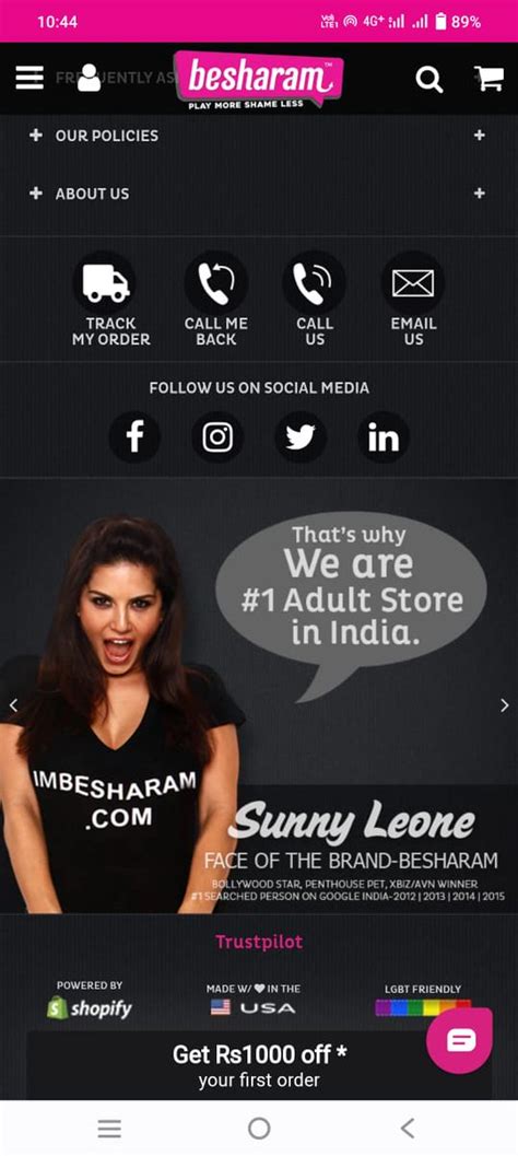 Gems Of Bollywood बॉलीवुड के रत्न On Twitter Besharam Sunnyleone Is Brand Ambassador Of