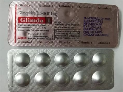 Glimda 1 Tablet At Rs 30 Stripe In Nagpur Id 26394150133