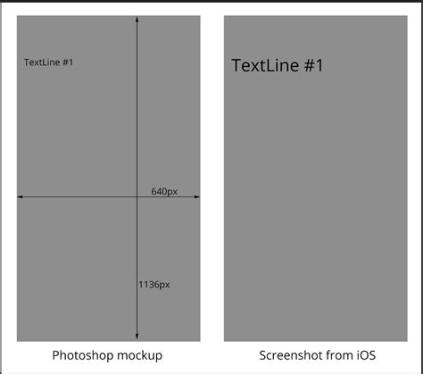 Interface Design Font Size On Ios7 Looks Different From Photoshop
