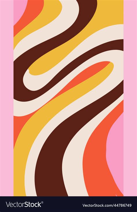 Abstract Vertical Psychedelic Background Vector Image
