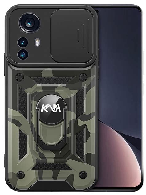 Kapa Tank Back Cover For Xiaomi Pro G Inbuilt Ring Slider Shockproof Lens Protection