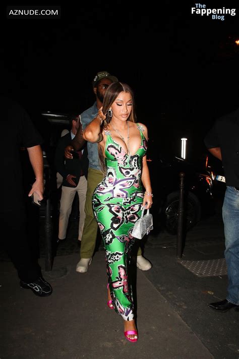 Cardi B Flaunts Her Sexy Look In Paris Aznude