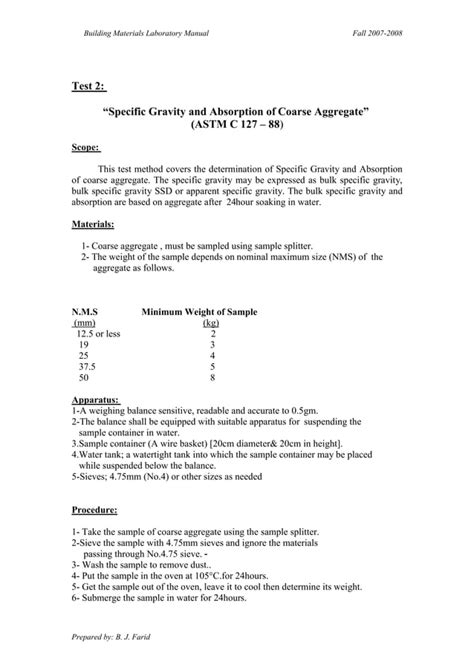 Material Testing Lab Manual PRC I Manual PDF