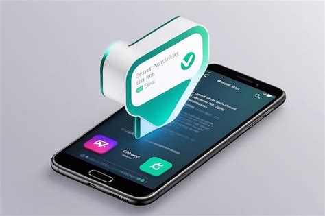Premium Photo Push Notification Message On Mobile Phone On Light