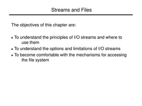 Ppt Streams And Files Powerpoint Presentation Free Download Id421536