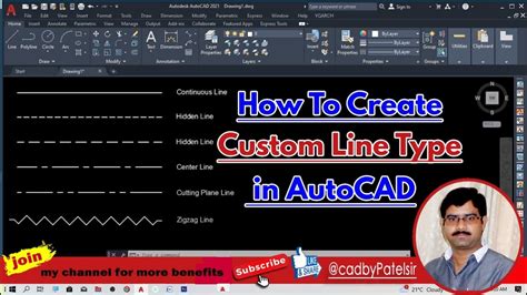 How To Create Own LINETYPE In AutoCAD YouTube