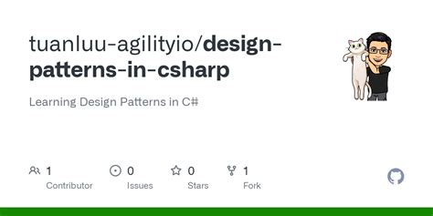 Github Tuanluu Agilityiodesign Patterns In Csharp Learning Design