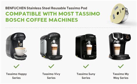 Stainless Steel Reusable Tas Simo Coffee Pod 220ml Extra Lid 180 60ml Benfuchen