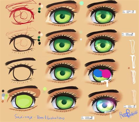 Step By Step Manga Eye Tut By Saviroosje On Deviantart Manga Eyes