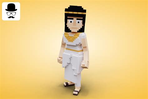 Voxel Female Slave Character 3d Lowpoly Model Characters Unity