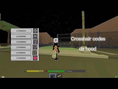 Roblox Da Hood Crosshair Codes YouTube