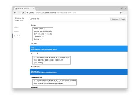 通过 javascript 与蓝牙设备通信 capabilities chrome for developers