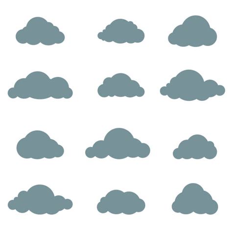 690 Symmetrical Clouds Stock Illustrations Royalty Free Vector