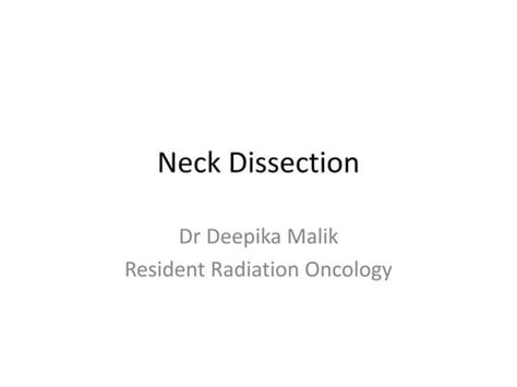 Levels Of Lymph Nodes In Head And Neck Pptx
