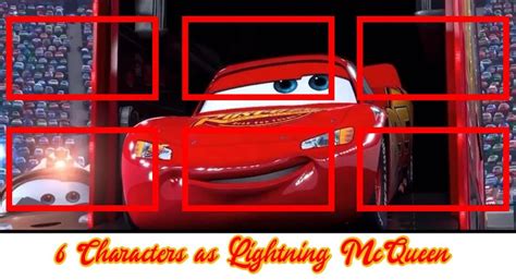 6 Characters As Lightning Mcqueen By Totaldramaguy95 On Deviantart
