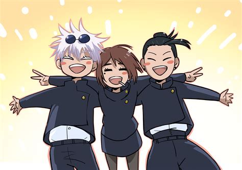 Gojo Geto And Shoko Hanamin0123 On Twitter Dibujos Animados