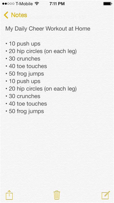 Cheer Athletics Workout Routine