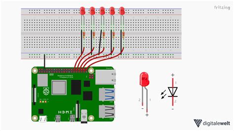 Raspberry Pi Led Ansteuern Gpio Digitalewelt