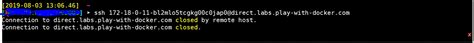 Connection Closed During Ssh · Issue 347 · Play With Dockerplay With Docker · Github