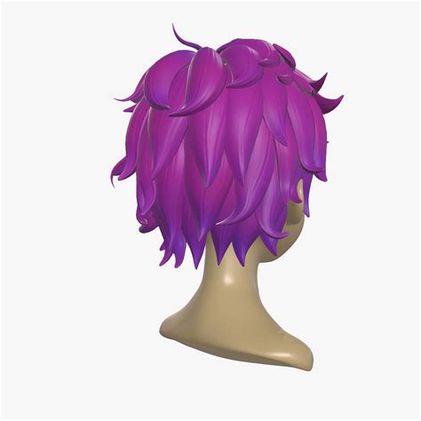 Artstation Short Hair Game Assets