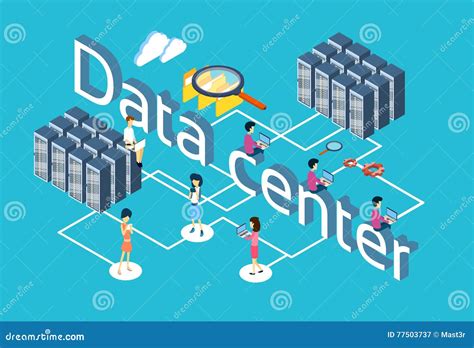Database Server Shield File Document Research Vector Illustration Document With Search Icons