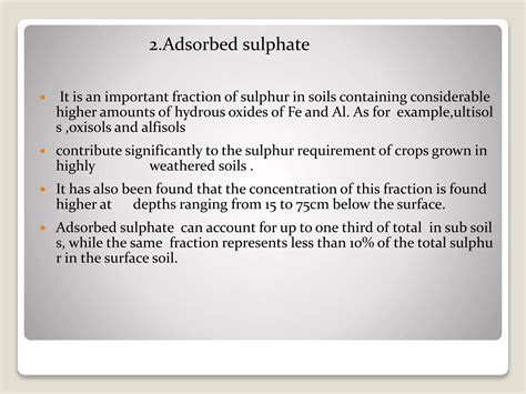 Sulfur Fertilizer Source And Forms Pptx