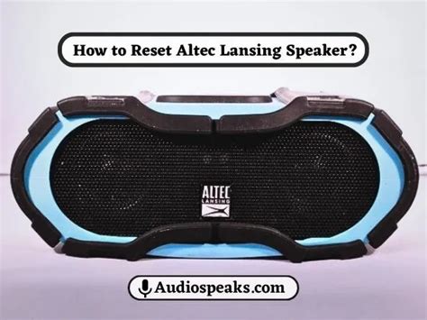 How To Pair Altec Lansing Speaker To Windows IPhone