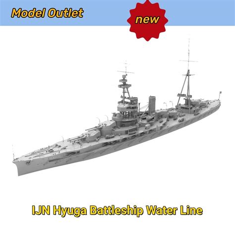 Pre Sale 1 700 Ijn Hyuga Battleship Military Model Kit Water Line Ebay