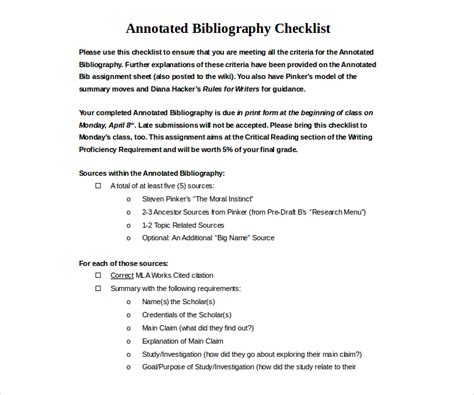 26 Free Bibliography Templates Free Pdf Doc Format Downloads