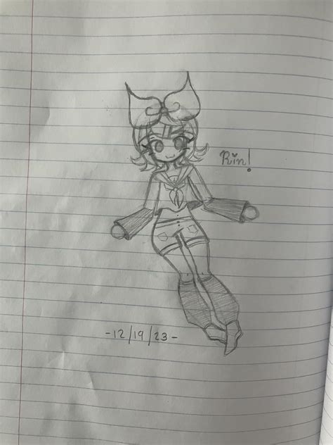 Cute Rin Sketches R Vocaloid