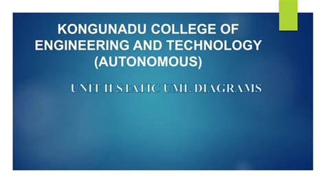 Unit Ii Static Uml Diagramspptx Programming Languages Computing