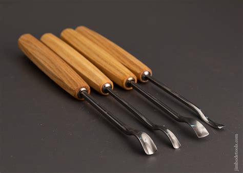Set Of 4 Swiss Made Gouges 103607 Jim Bode Tools