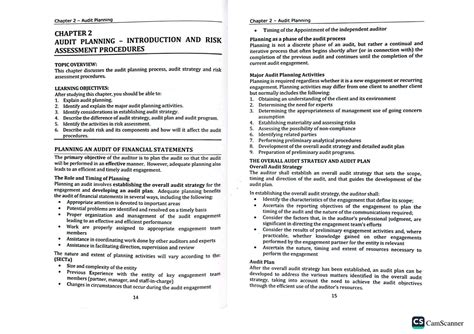 SOLUTION Chapter Audit Planning Introduction And Risk Assessment Procedures Studypool