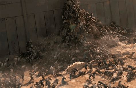  World War Z Zombies Climbing Up Pile Of Zombies Zombie Attack