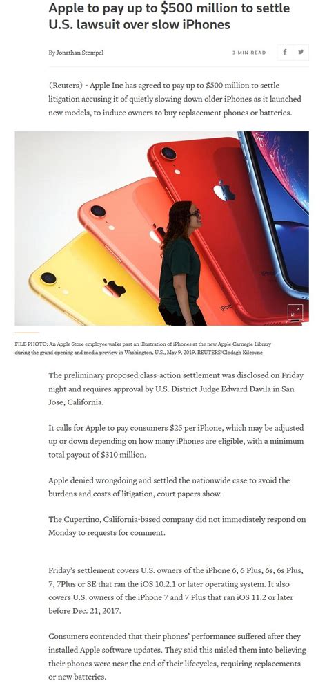 Apple And Samsung Fined For Deliberately Reducing The Performance Of