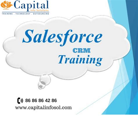 Salesforce Crm Training Services With Capital Info Solutions