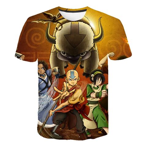 Summer Avatar The Last Airbender 3d T Shirt Avatar The Last Airbender