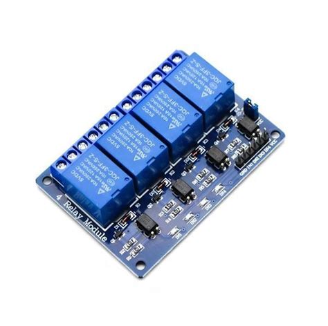 4 х канальний модуль реле 5В 10А для arduino esp8266 esp32 raspberry