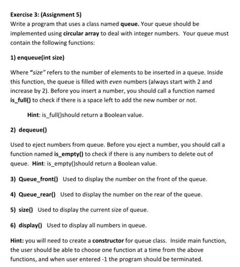 Solved Exercise 3 Assignment 5 Write A Program That Uses Chegg Com