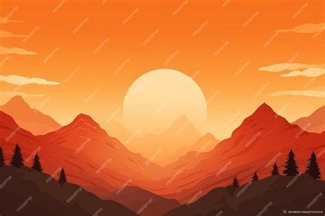 Premium Photo Natural Background With Mountains Landscape Gradient
