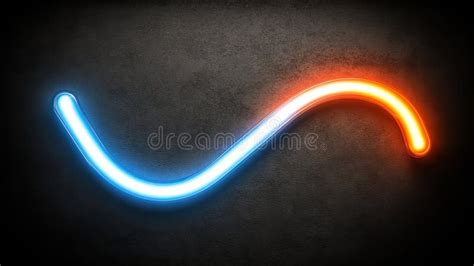 An Abstract Dynamic Setting Featuring Upward Moving Neon Lines Of