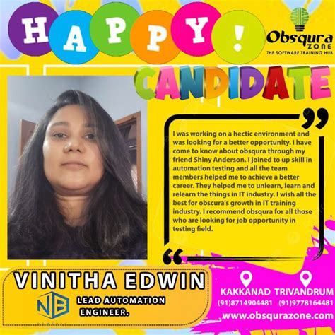 Obsqura Zone On Linkedin Happycandidate Seleniumtesting