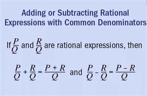 module 11 sections 6 2 6 3 and 6 4 adding and subtracting rational