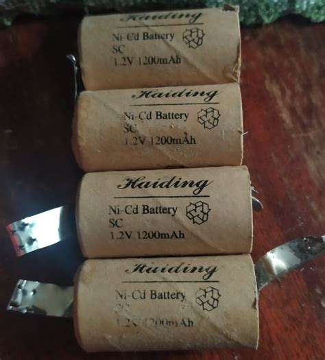 Банки Ni-Cd SC 1200 mAh 1.2V для акумулятора шуруповерта вживані: 60 ...