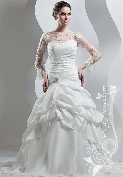 Long Sleeve Wedding Dresses Plus Size
