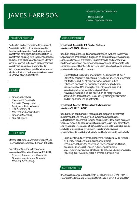 How To Write An Investment Banking Cv In 2025