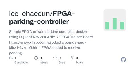 Github Lee Chaeeunfpga Parking Controller Simple Fpga Private Parking Controller Design